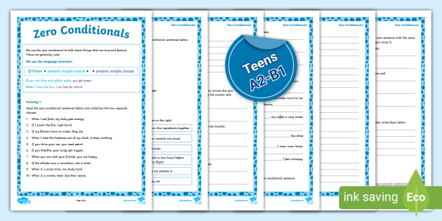 Zero And First Conditional Present Simple English Esl Worksheets