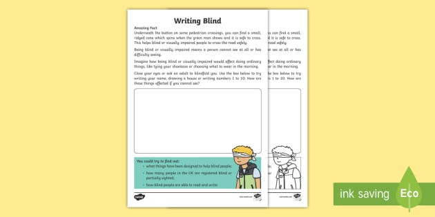 Writing Blind Worksheet Worksheet Amazing Fact Of The Day Worksheet