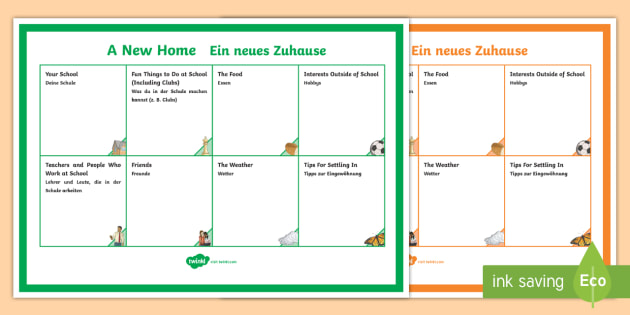 Refugees: A New Home Fact File English/German (teacher made)