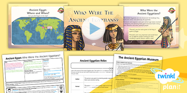 History: Ancient Egypt: Who Were the Ancient Egyptians UKS2 Lesson Pack 1