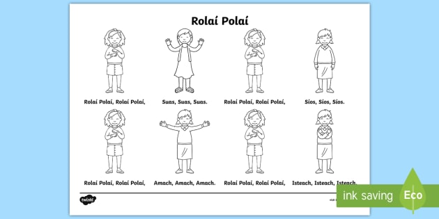 'Rolaí Polaí' Poem Colouring Page