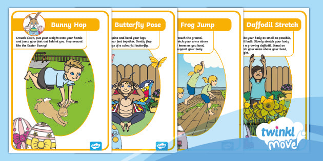 Easter Themed Workout - Fitness Stations - Twinkl Move