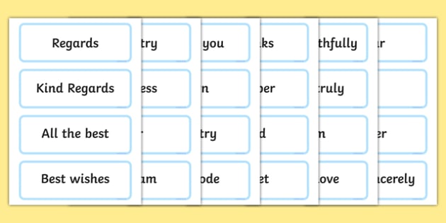FREE! - Letter Writing Word Cards (teacher made)