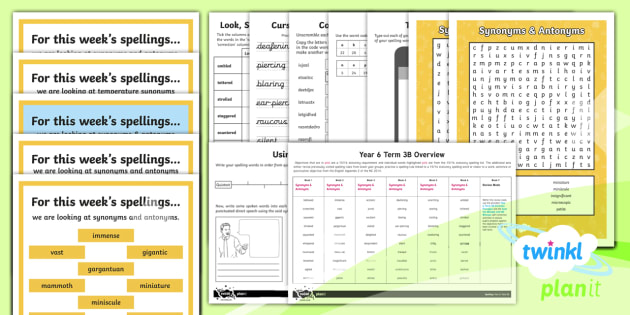 PlanIt Spelling Year 6 Term 3B Bumper Spelling Pack