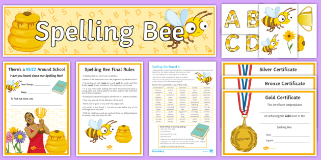 Host Your Own Spelling Bee Resource Pack