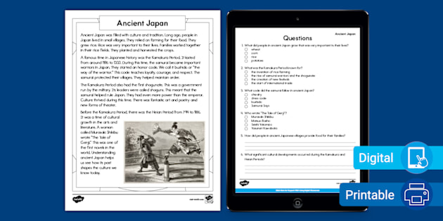 Ancient Japan Worksheets Get Smart Plus … | Free Interactive