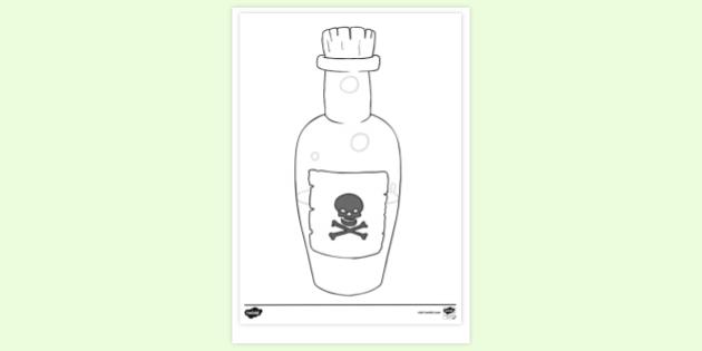 FREE! - Poison Colouring Sheet | Colouring Sheets