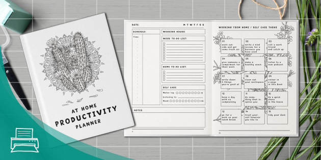 Cactus | At Home Productivity Planner (teacher made)