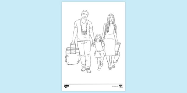 Travel Colouring Page | Colouring Sheets