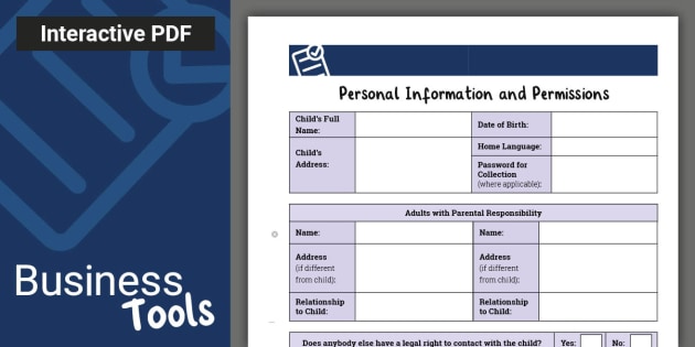 childminding paperwork