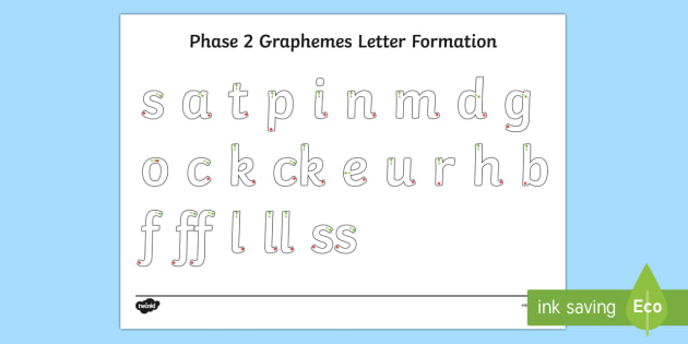 Phase 2 Graphemes Letters Formation Worksheet / Worksheet - Phase 3 Sounds