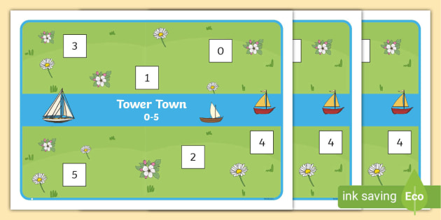 Maths Counting Cubes - Cube Counting Activity Mats for Kids