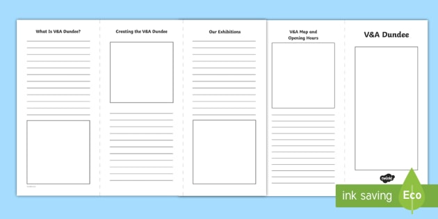 V&A Dundee Brochure Worksheet