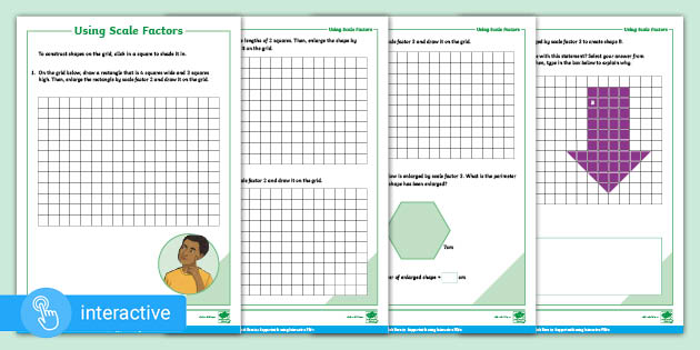 👉 Interactive PDF Y6 WRM: Ratio: Using Scale Factors