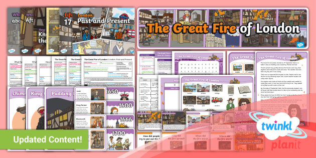 History: The Great Fire of London KS1 Unit Pack