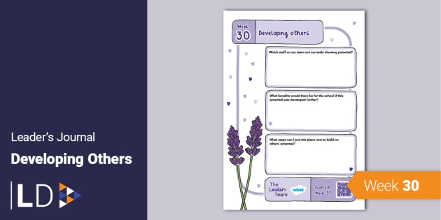 Leader's Journal: Developing Others (Week 30) - Leaders