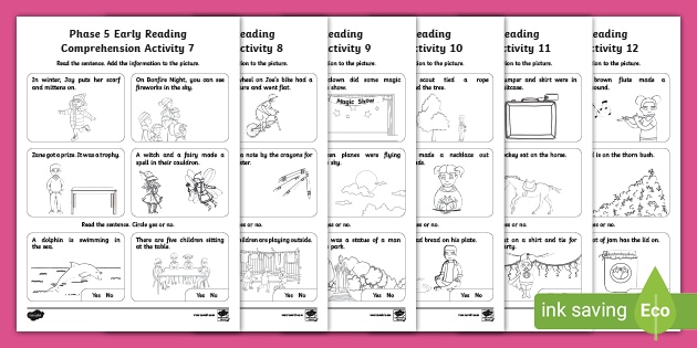 Phase 5 EYFS Reading Comprehensions Set 2 (teacher made)