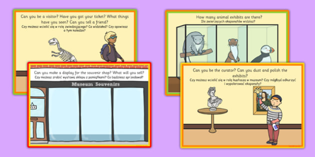 Museum Role Play Challenge Cards Polish Translation