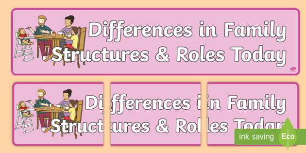 Differences in Family Structures and Roles Today Display Banner