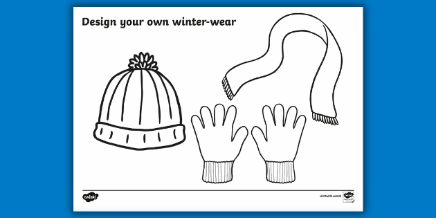 Design your own outdoor winter-wear (teacher made)