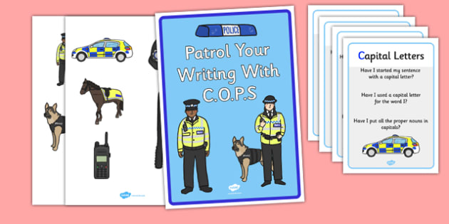 Cops Editing Strategy Display Pack (teacher made)