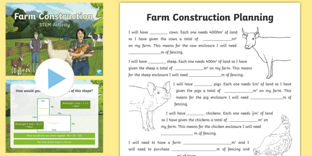 Farm Construction STEM PowerPoint