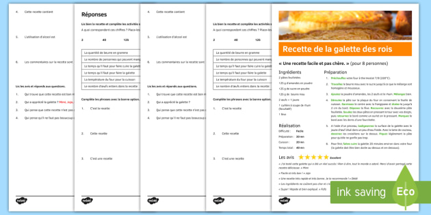 Compréhension écrite : La galette des rois