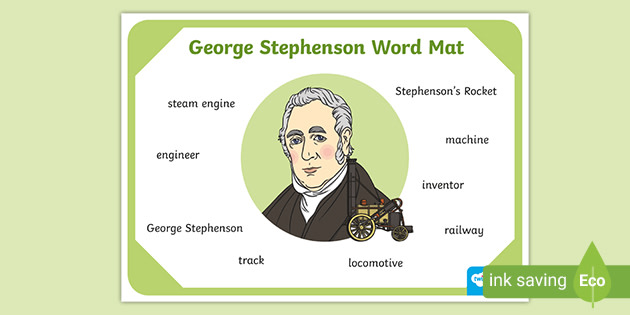 George Stephenson Word Mat | Victorians | History | Parents