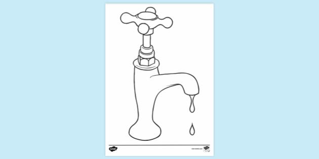 FREE! - Tap Symbol Colouring | Colouring Sheets