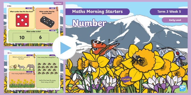 Maths Morning Starters Early Level Term 3 Week 5 PowerPoint