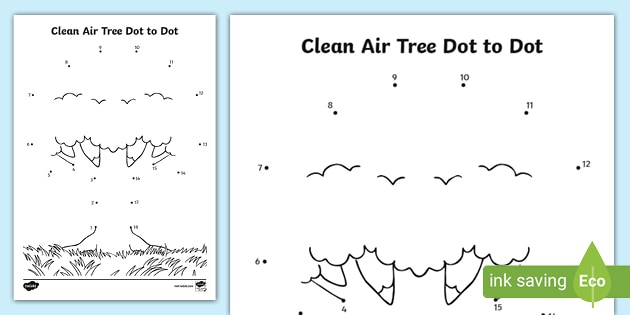 Connect the Dots Clean Air Tree Activity - Activities