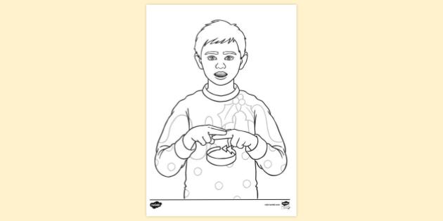 BSL Family Kin Colouring | Colouring Sheets (teacher made)