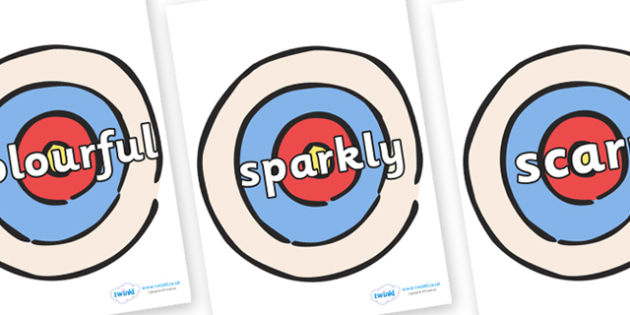 FREE! - Wow Words on Targets (Teacher-Made)