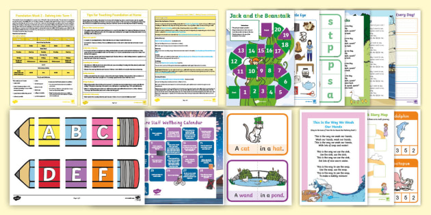 FREE! - Foundation Term 1 Week 2 Remote Home Learning Pack