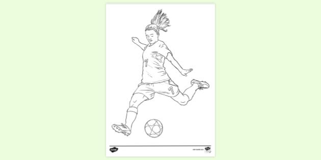 FREE! - Footballer Colouring | Colouring Sheets