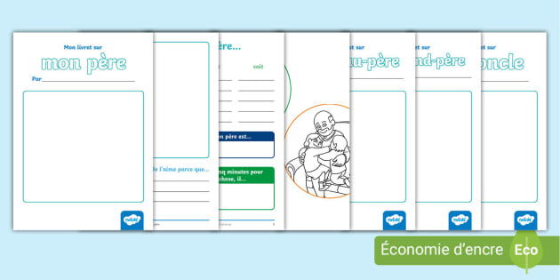 Livret d'écriture pour la fête des pères (teacher made)