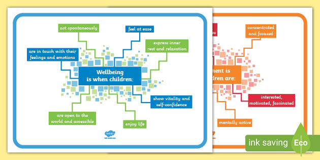 Wellbeing and Involvement Display Posters (teacher made)