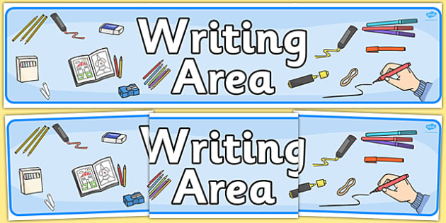 Writing Area Display Banner - writing area, display banner, display