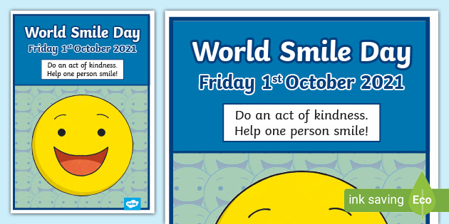 World Smile Day Poster (Teacher-Made)