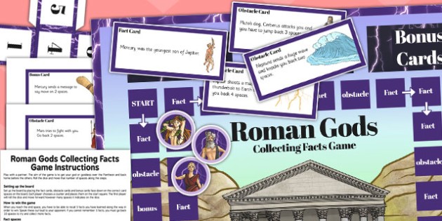 The Romans Collecting Facts Board Game (teacher made)