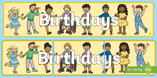 Birthdays Display Banner | Teacher Made Resource | Twinkl
