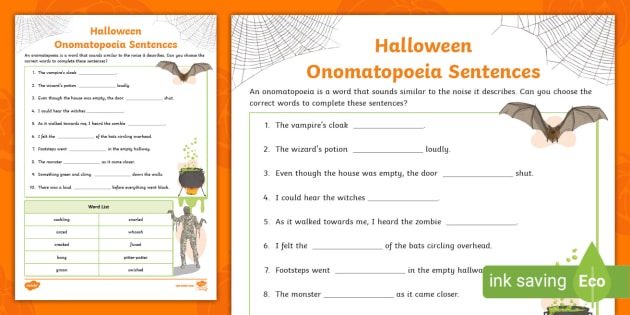 Onomatopoeia Activities | twinkl.co.uk