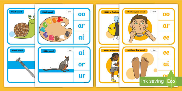 Phase 3 Vowel Digraphs ai/ee/igh/oa/oo/oo/ar/or Peg Matching