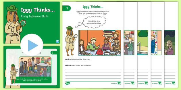 'Iggy Thinks' Early Inference Activity Pack