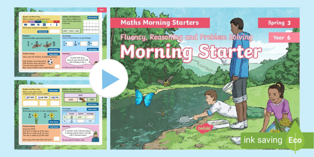 👉 Year 6 Spring Maths Morning Starter Week 3