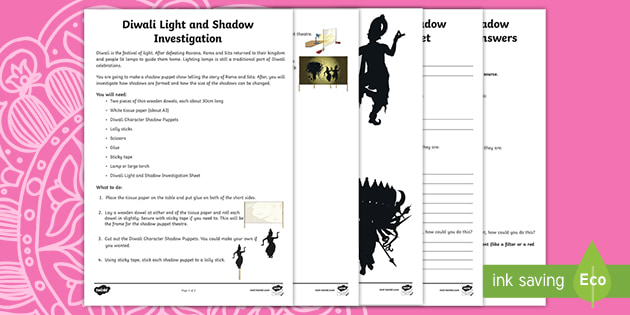 LKS2 Diwali Light and Shadow Investigation (teacher made)
