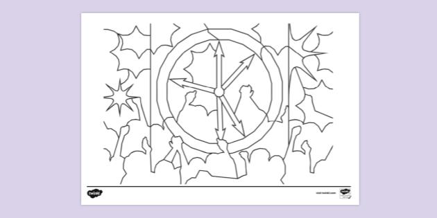FREE! - New Year Clock Countdown Colouring | Colouring Sheets