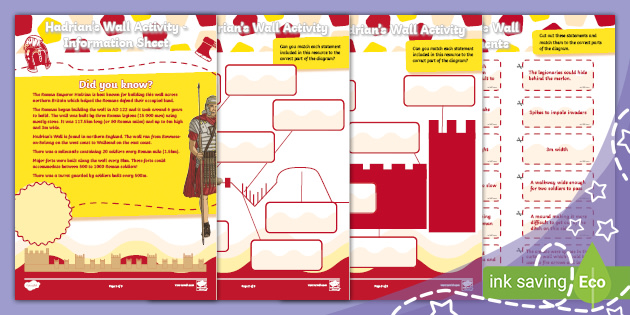 Hadrian's Wall Activity (teacher made)