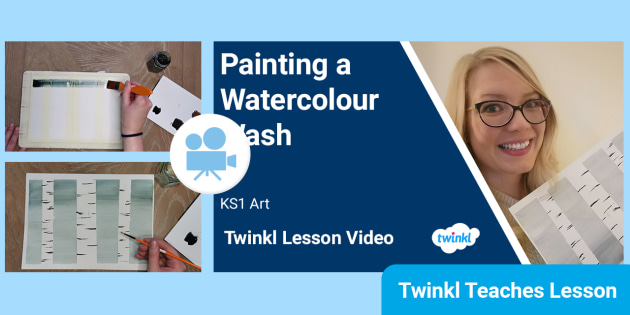 FREE! - KS1 (Ages 5-7) Art: Watercolour Painting Video Lesson