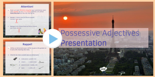 Possessive Adjectives PowerPoints | twinkl.com.au